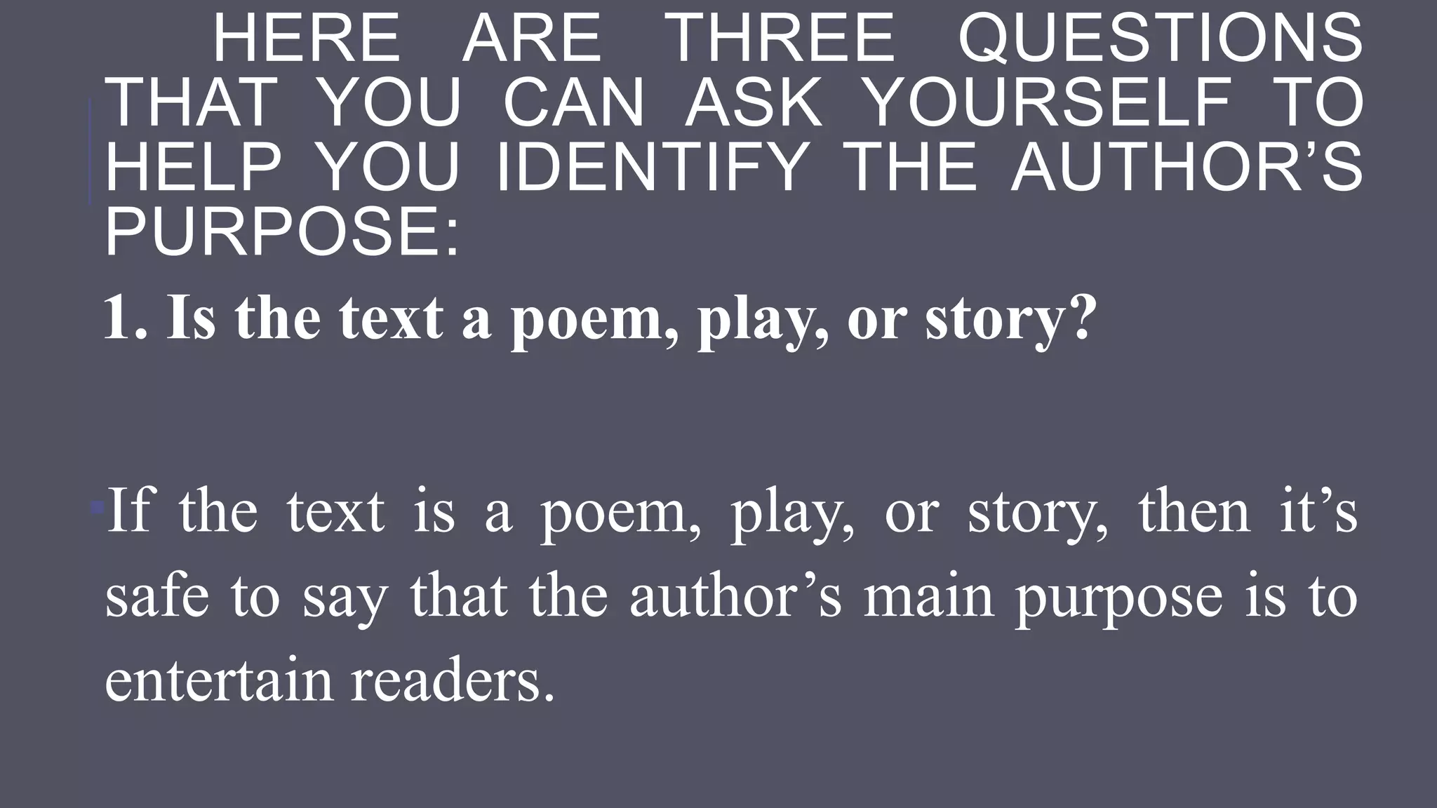 English Lesson: Author’s Purpose | PPTX