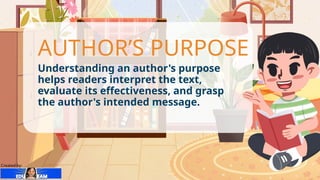 Author’s Purpose PPT - Lesson and Activities | PPTX