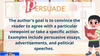 Author’s Purpose PPT - Lesson and Activities | PPTX