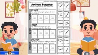 Author’s Purpose PPT - Lesson and Activities | PPTX
