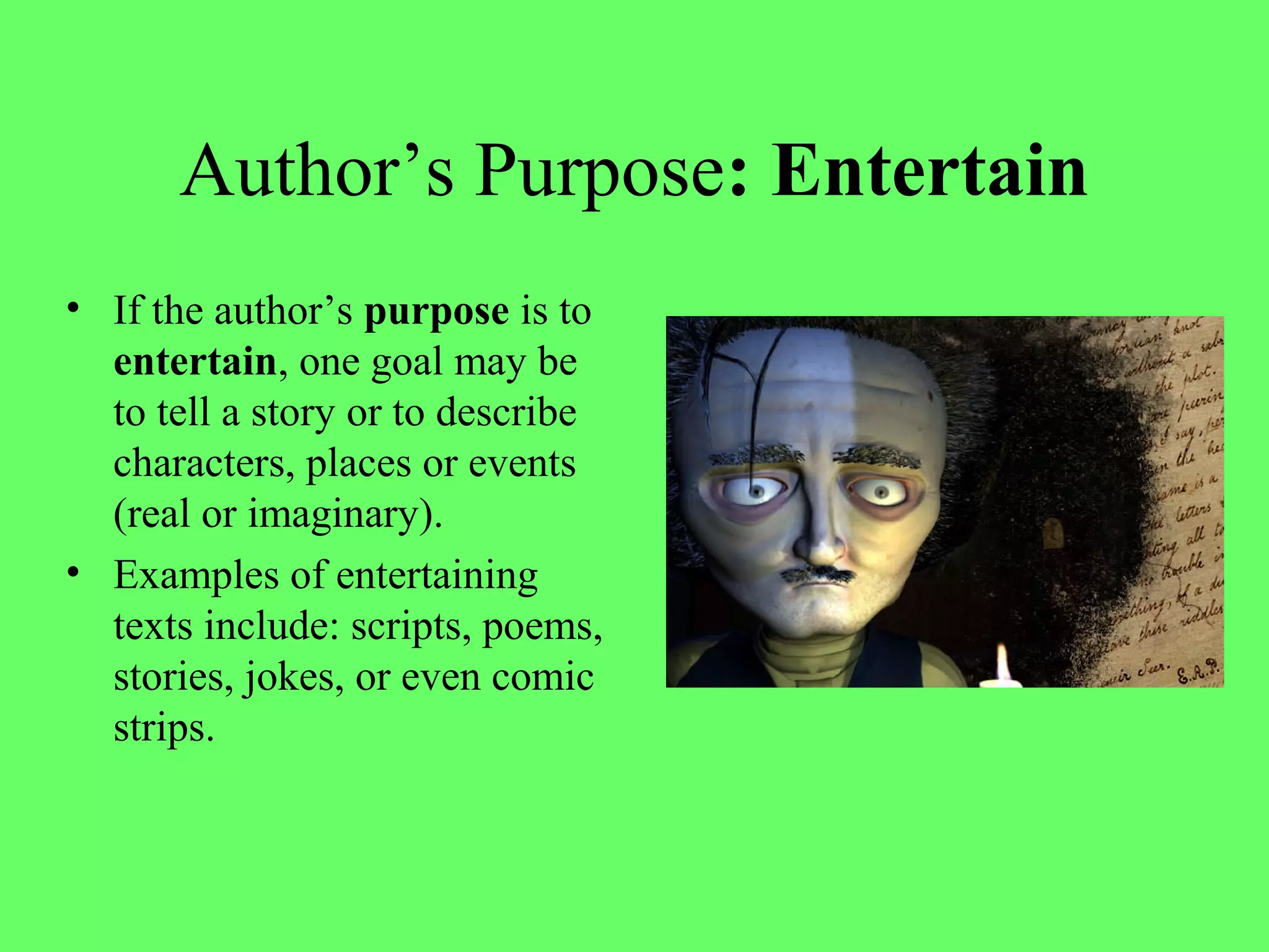 Authors Purpose and Position | PPT