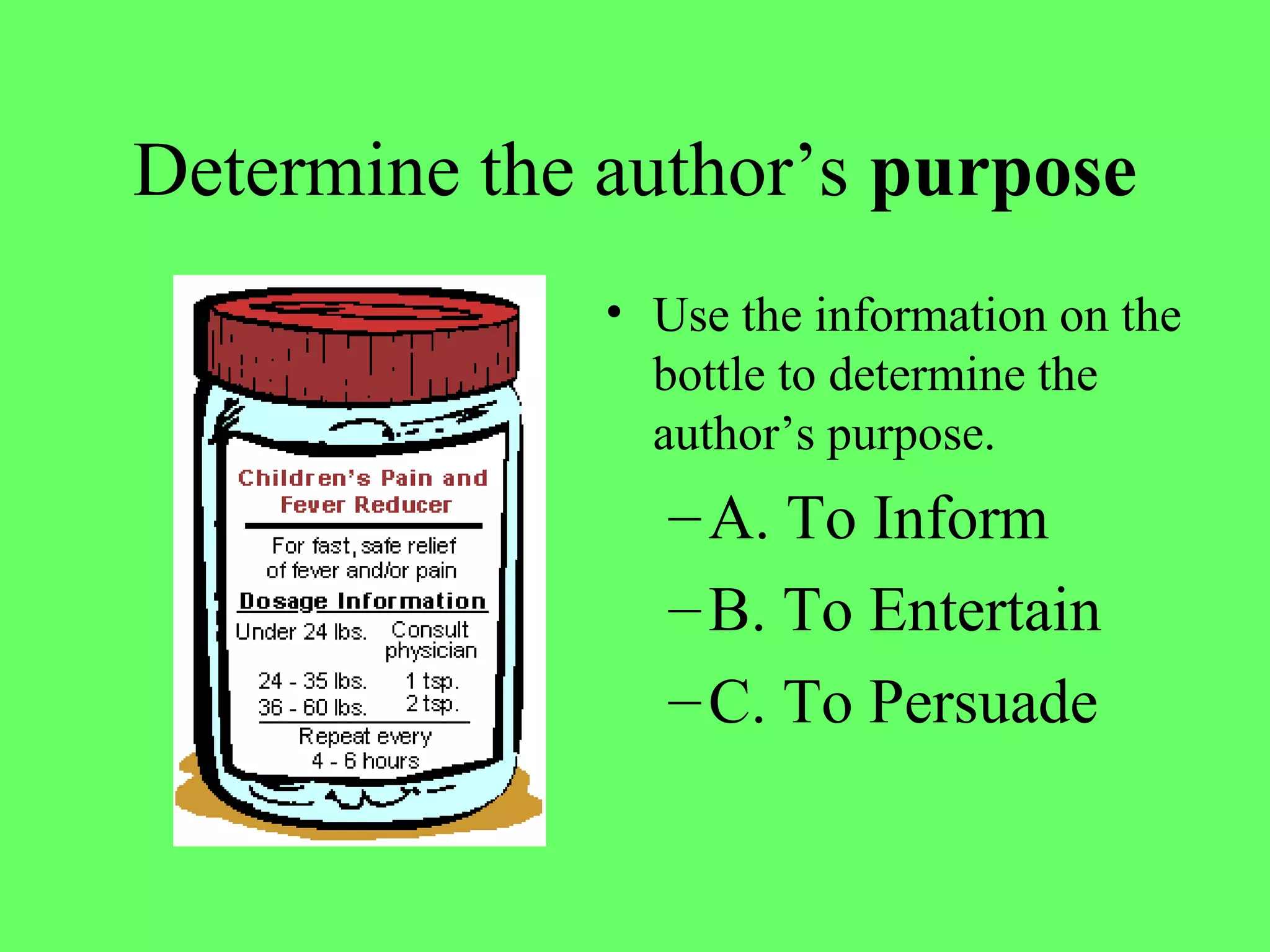 Authors Purpose and Position | PPT