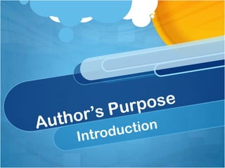 Author's Purpose PPT | PPTX