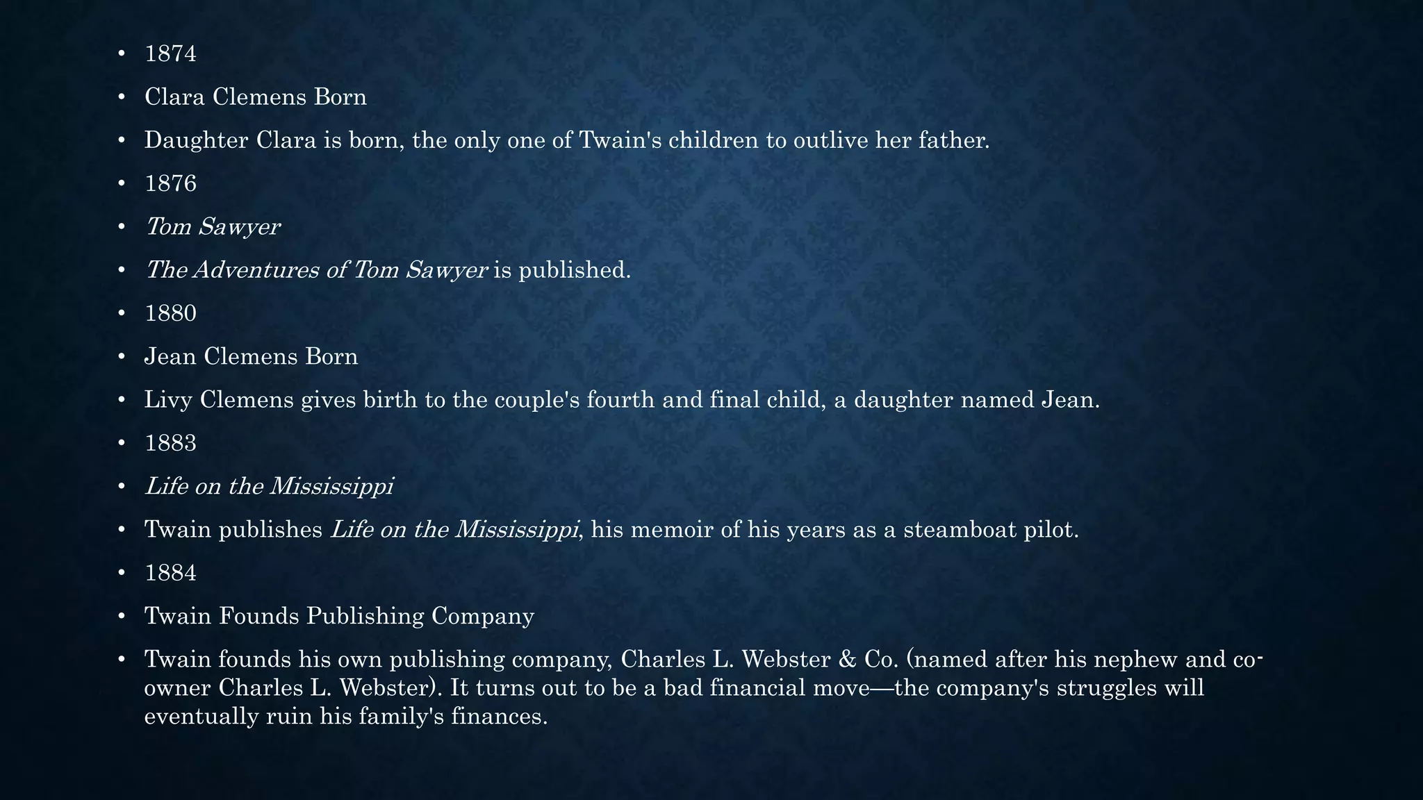 Authors timeline | PPTX