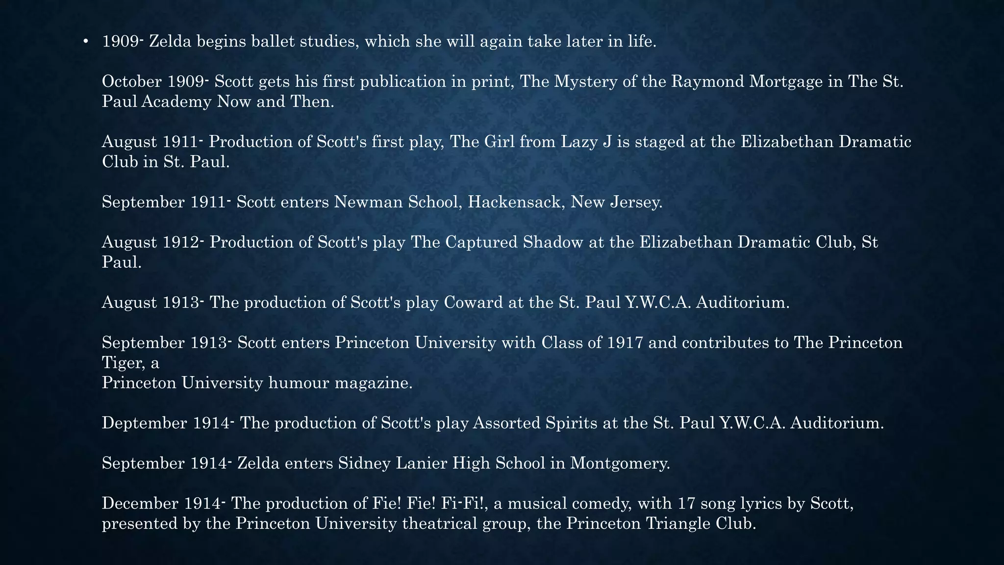 Authors timeline | PPTX