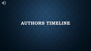 Authors timeline | PPTX