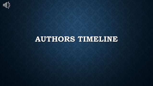Authors timeline | PPT