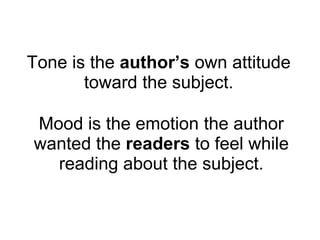 Author's tone | PPTX