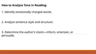 author’s tone of the senjsjsbsnsjisnsnnsm | PPT