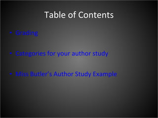 Author study example | PPT