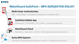 Şifre Güvenliği ve AuthPoint MFA | PPT