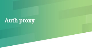 Auth proxy pattern on Kubernetes | PDF