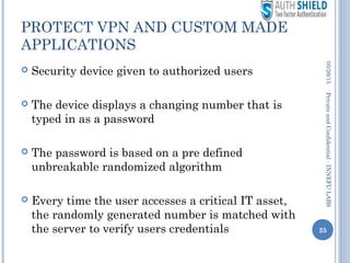 Auth shield information security solution provider for banking sector in india | PPT