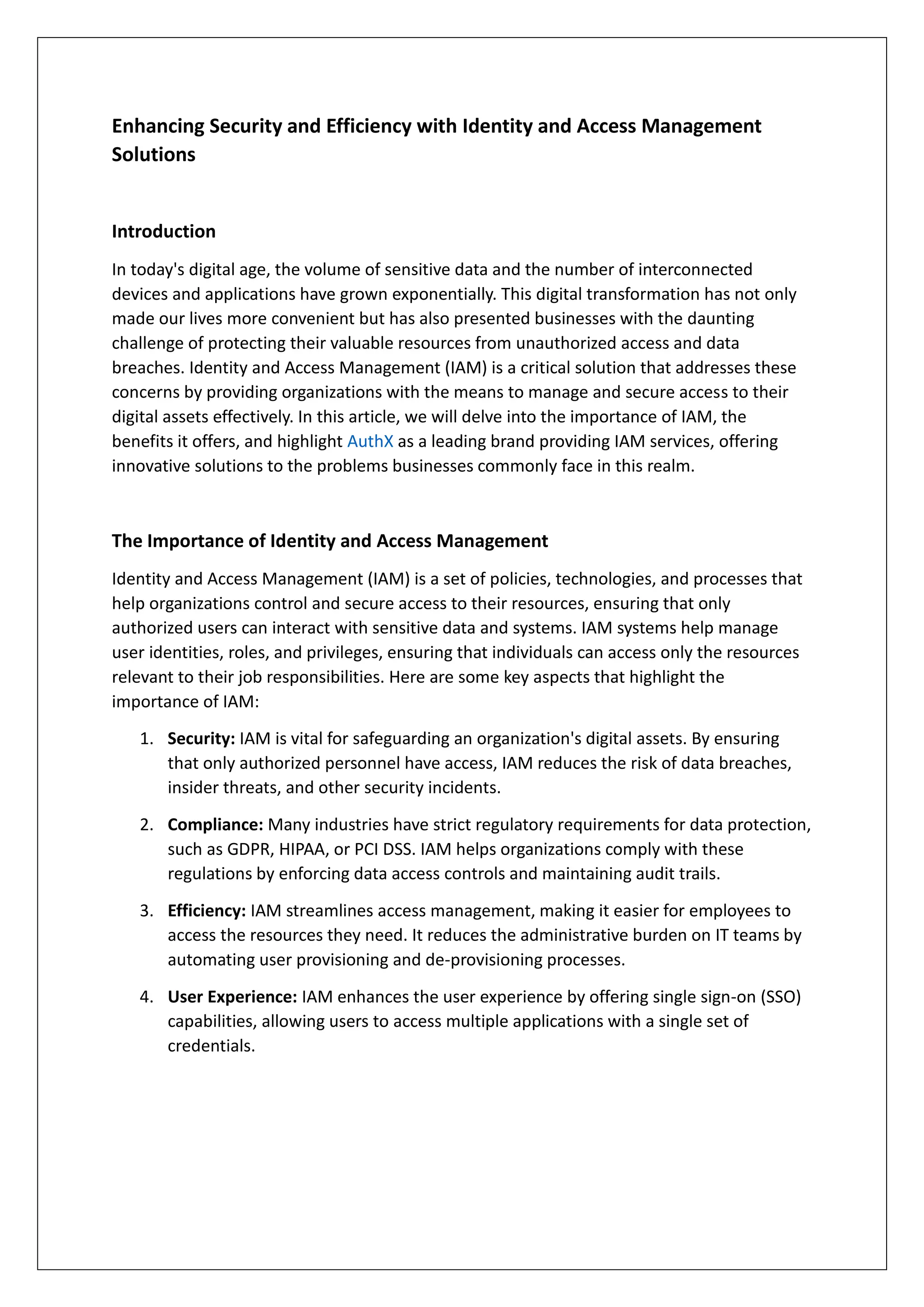 Identity And Access Management Solutions Pdf
