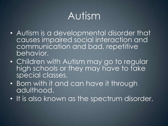 Autism | PPTX