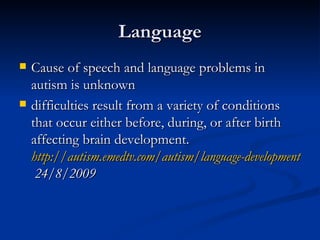 Autism | PPT