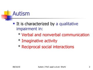 Autism | PPT