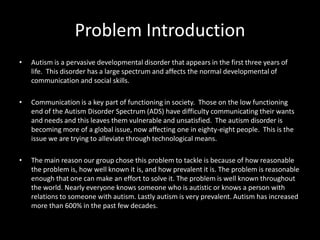 Autism Communication: Group 5 Project | PPSX