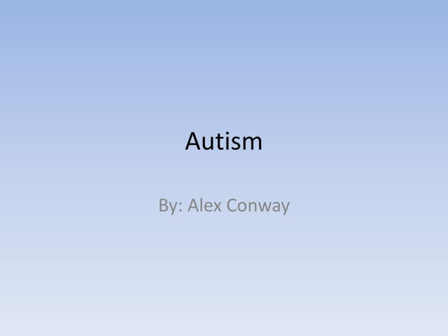 Autism | PPT