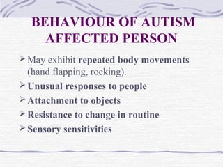 Autism & Related Disabilities | PPT