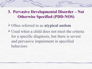 Autism & Related Disabilities | PPT