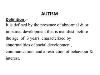 Autism | PPTX