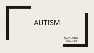 autism spectrum disorders powerpoint slideshare | PPTX