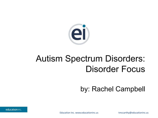 Autism Training Slideshow | PPT