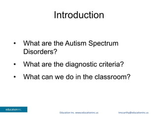 Autism Training Slideshow | PPT