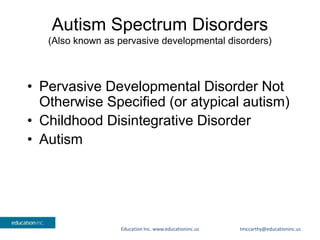 Autism Training Slideshow | PPTX
