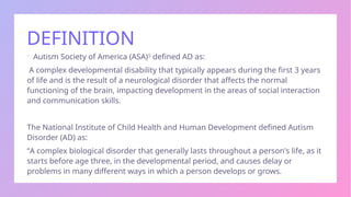 AUTISM AND ITS MANAGEMENT IN PEDIATRIC DENTISTRY | PPTX