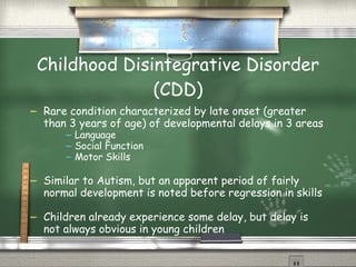 Autism Spectrum | PPT | Brain and Nervous System Disorders | Diseases ...