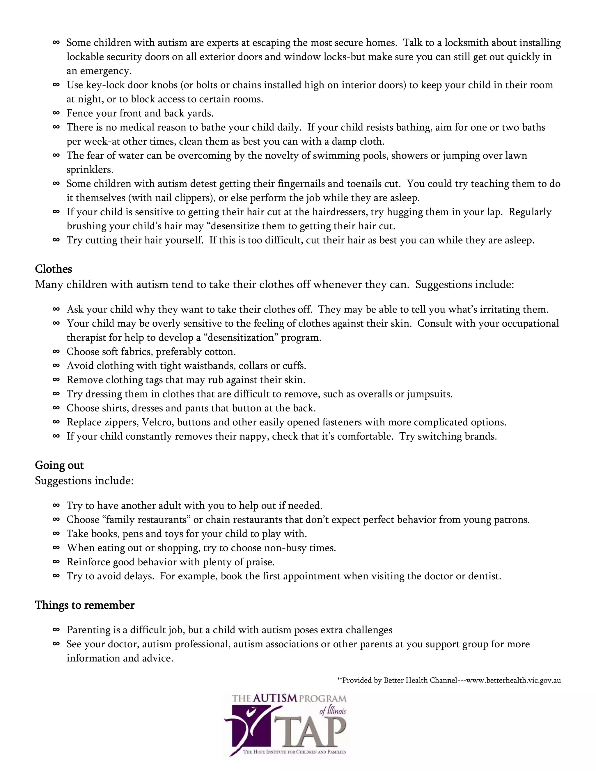 Autism suggestions for parents | PDF
