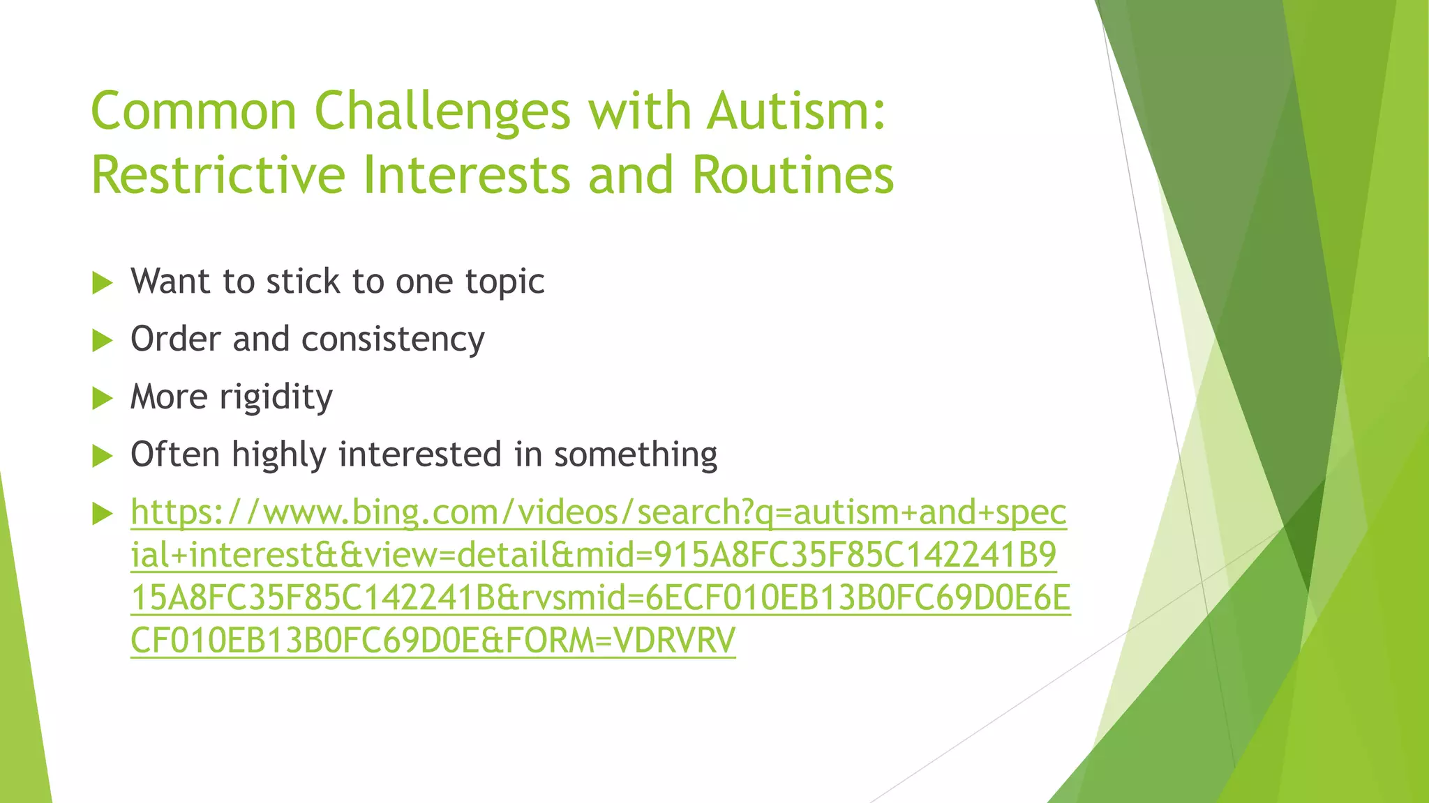 Session #24: Autism 101 Handouts | PDF