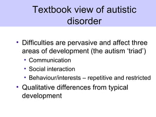 Autism and SLI: diagnostic distinctions | PPT | Brain and Nervous ...