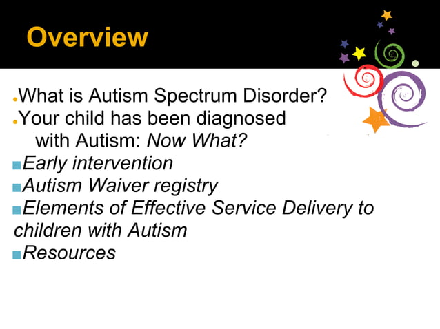 Overview on Autism | PPT