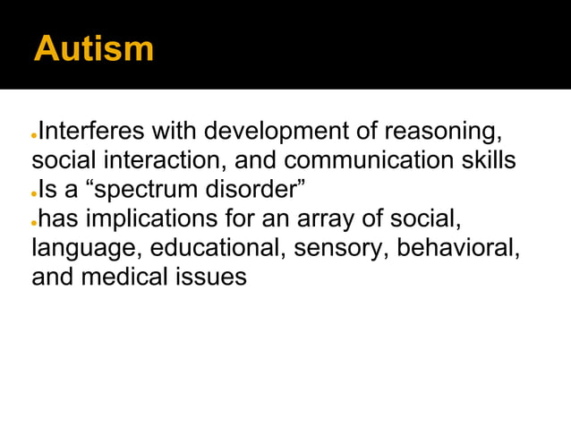 Overview on Autism | PDF