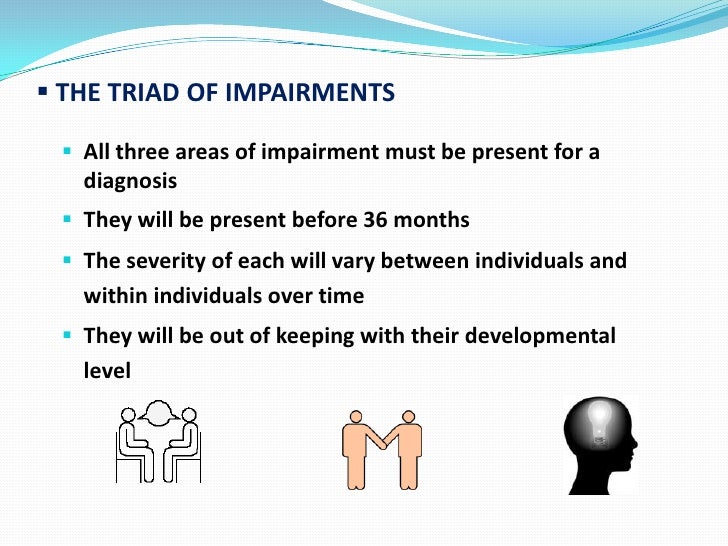 Autism and behaviour presentation