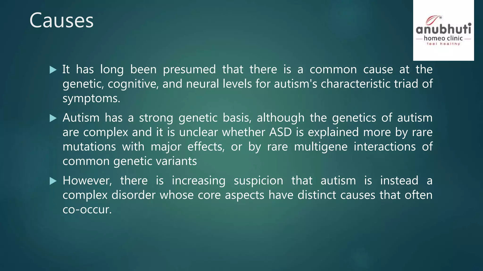 Autism and homeopathy treatment | PPTX