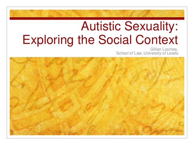 Autism And Sexuality
