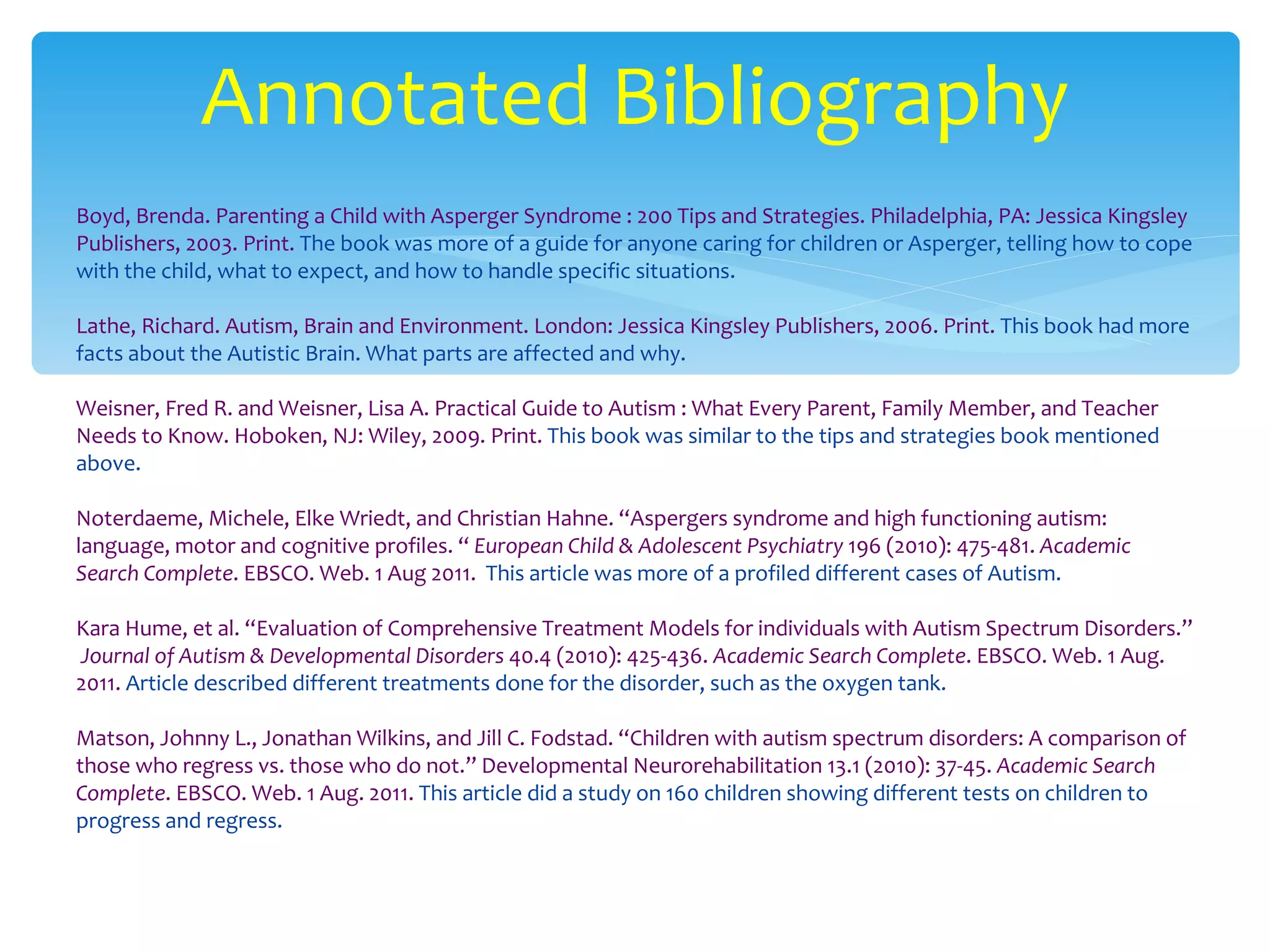 Autism aspergers | PPT