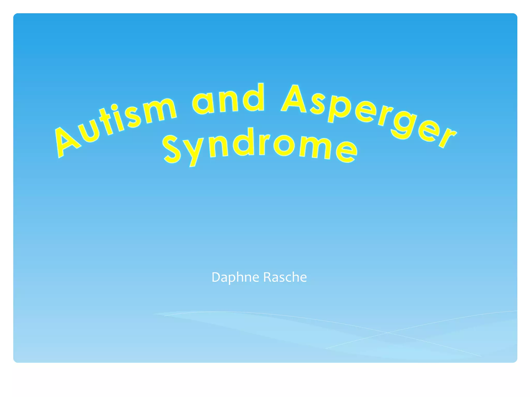 Autism aspergers | PPT