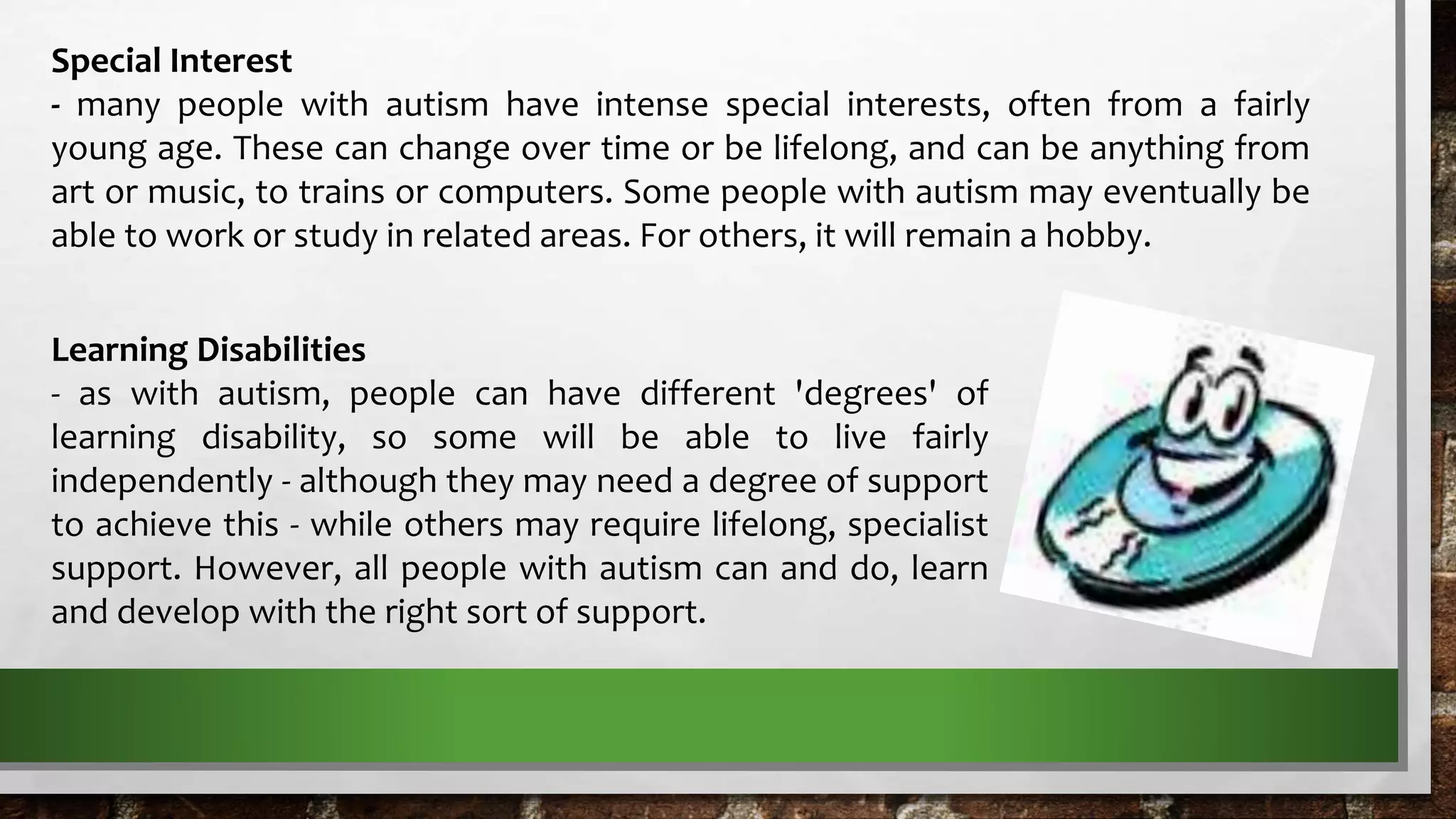 Autism (autism spectrum disorder) | PPTX