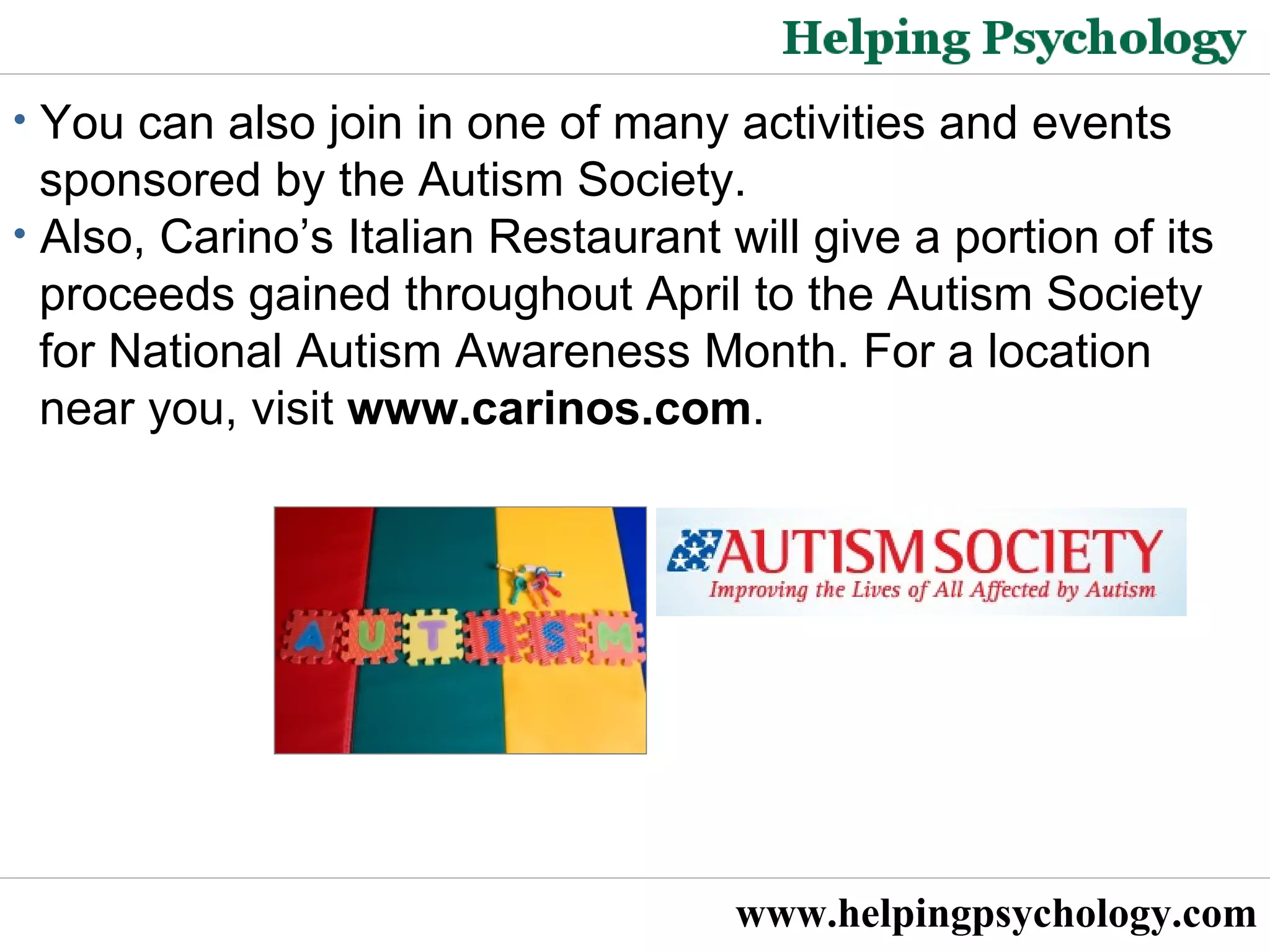 Autism Awareness Month: Make a Difference | PPT