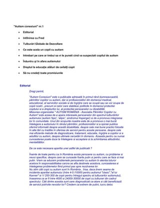 Autism conexiuni1 | PDF