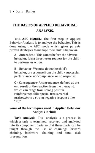 Autism Breakthrough with ABA Method | PDF