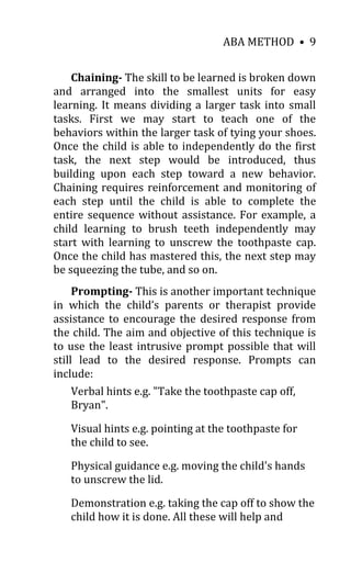 Autism Breakthrough with ABA Method | PDF