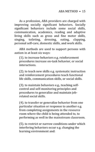 Autism Breakthrough with ABA Method | PDF