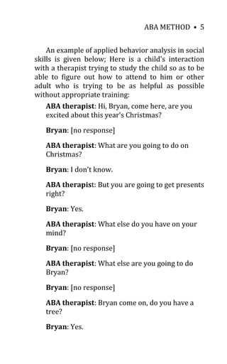 Autism Breakthrough with ABA Method | PDF