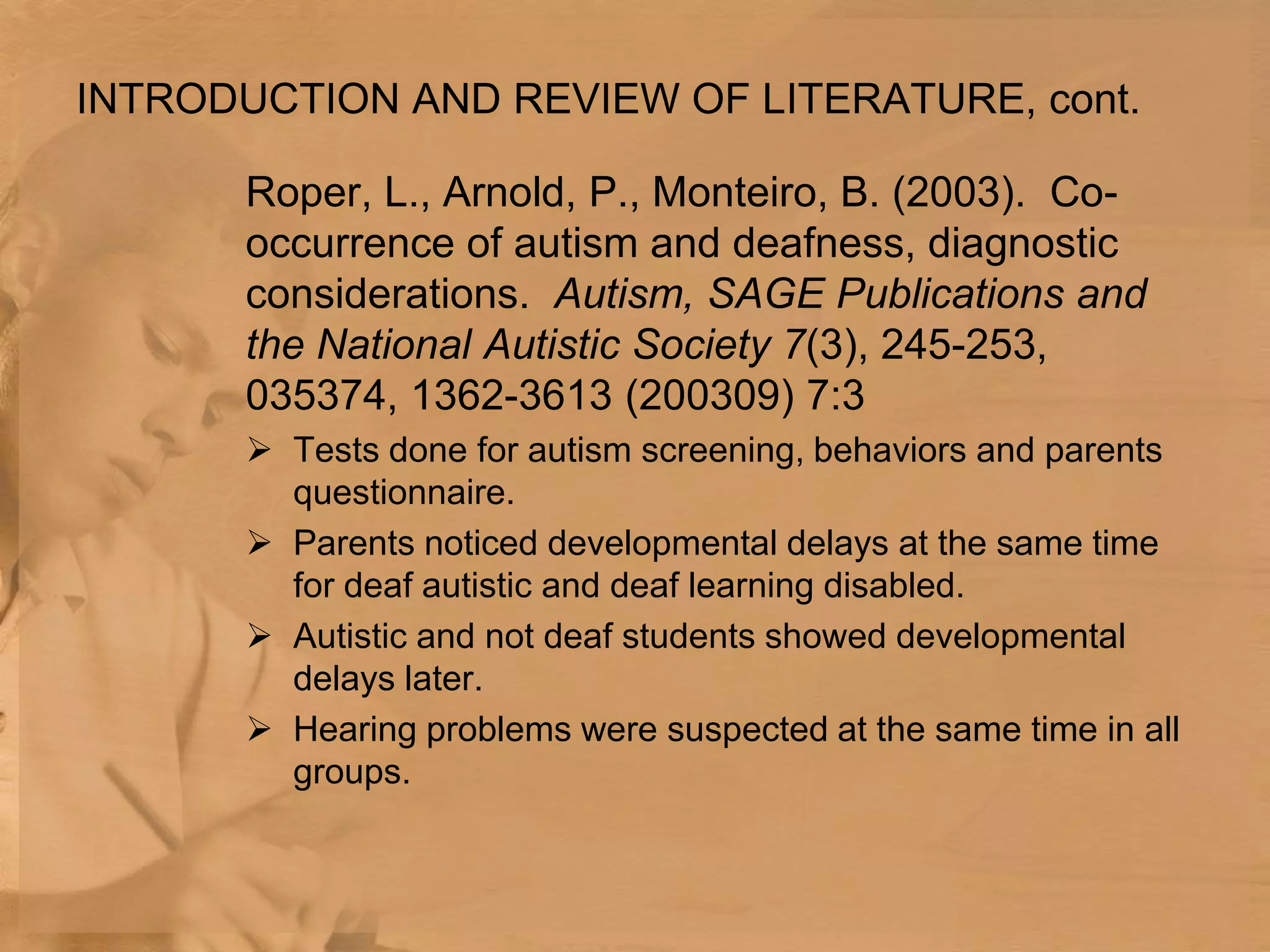 Autism deafness edited | PPT